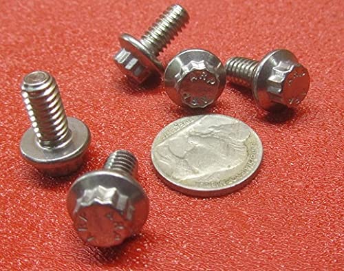 18-8 Stainless Steel 12 Point FT Bolts 1/4"-20 Thread x .500 Length 5 pcs