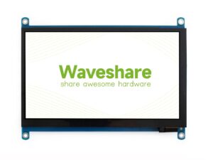 [latest version] waveshare 7inch capacitive touch screen lcd monitor for rpi 400 4 3 model b compatible with all versions of raspberry pi windows with hdmi/vga port