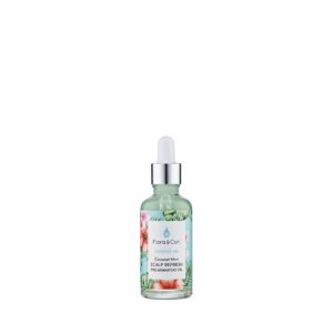 flora & curl coconut mint scalp refresh pre-shampoo dry scalp oil | itchy scalp treatment for curls | pre-wash scalp oil for itchy scalp & dandruff