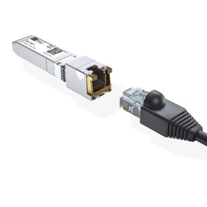 10Gbase-T SFP+ RJ45 Transceivers with 10G SFP+ DAC 1M,Compatible with Cisco, Meraki, MikroTik, Ubiquiti, Unifi, Netgear, QNAP, D-Link and More