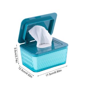 Aiend Wipes Dispenser, Baby Wipes Case with Lid Removable Wet Tissues Case Flushable Bathroom Storage Wipe Box Keep Wipes Fresh