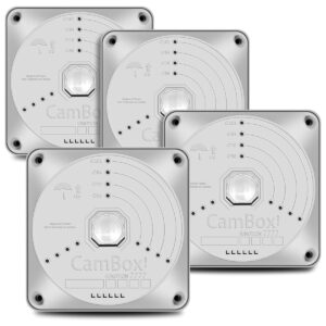 【compatible with all security cameras】 security camera junction box, outdoor security camera mount, cctv camera bracket, camera mounting box, junction box cctv cam by weilailife (4 pack)