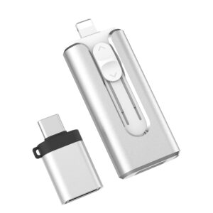 vansuny usb 3.0 flash drive 64gb, 3 in 1 usb flash drive photo memory stick for phone/pad and android phone/tablet and pc