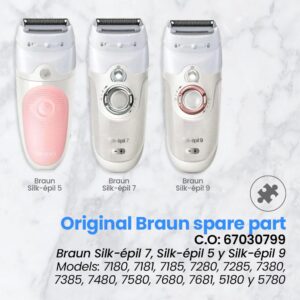 Braun Replacement Epilator Head Shaver Braun Silk-Epil, Series 7, Series 9 and Expressive