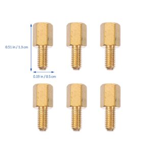 1 Set Motherboard Screws Computer Screw Hexagonal Standoff Computer Case Screw Computer Part Hex Spacer Copper Pillar Hexagonal Nut Standoff Spacer Computer Supply