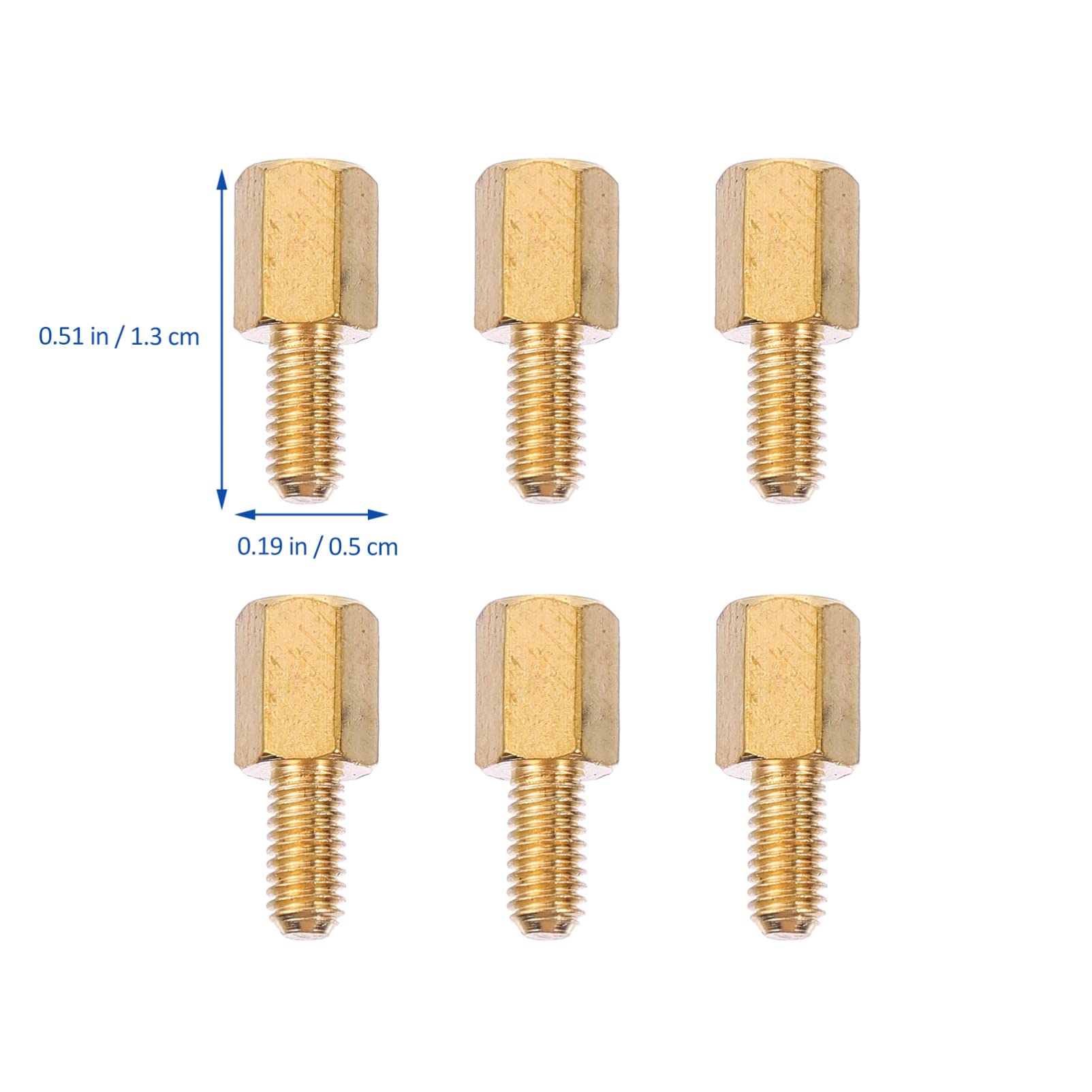 1 Set Motherboard Screws Computer Screw Hexagonal Standoff Computer Case Screw Computer Part Hex Spacer Copper Pillar Hexagonal Nut Standoff Spacer Computer Supply