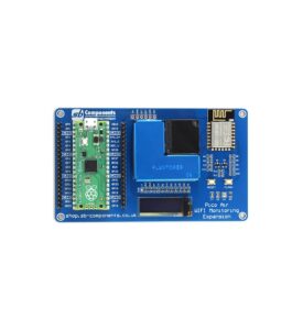 sb components raspberry pi pico with pico air wifi monitoring expansion pmsa003 sensor esp8266 module air monitor wifi hat for raspberry pi pico with inbuilt 0.91" oled display