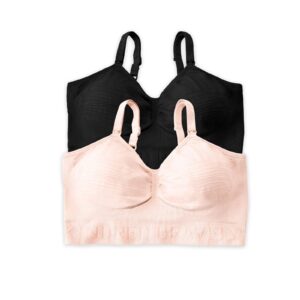 Kindred Bravely 2-Pack Hands Free Pumping Bra Bundle (Pink and Black, X-Large)