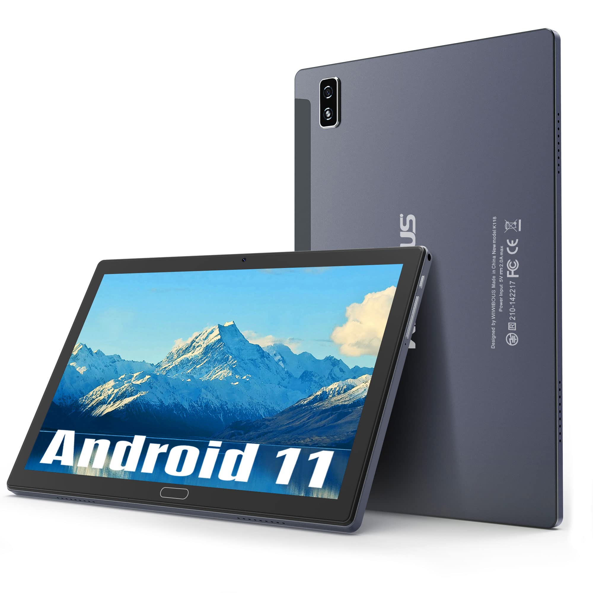 Tablet 10 inch Android 11 4G LTE Tablet PC with 2 SIM Slot, 4GB RAM 64GB ROM 128GB Expandable, Google Certified Octa-Core 1.6Ghz Tablet with 13+5 MP Camera,Phone Call,Bluetooth WiFi GPS OTG