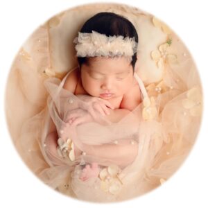 zeroest newborn photo props photography wrap for babies lace-tulle wraps blanket baby boy girl photo shoot outfits (beige)