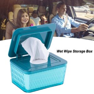 Aiend Wipes Dispenser, Baby Wipes Case with Lid Removable Wet Tissues Case Flushable Bathroom Storage Wipe Box Keep Wipes Fresh