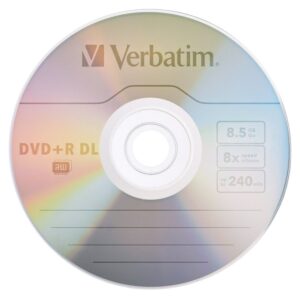 Verbatim DVD+R DL 8.5GB 8X with Branded Surface - 50pk Spindle & DVD-R Blank Discs AZO Dye 4.7GB 16X Recordable Disc - 100 Pack Spindle