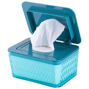 aiend wipes dispenser, baby wipes case with lid removable wet tissues case flushable bathroom storage wipe box keep wipes fresh