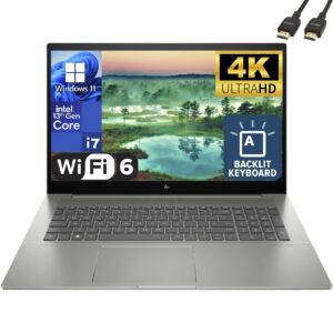 hp [windows 11] 17 laptop computer, 17.3" hd+ touchscreen, intel quad-core i7-1165g7 up to 4.7ghz, 16gb ddr4 ram, 1tb pcie ssd, wifi 6, bluetooth 5.0, type-c, backlit keyboard, 64gb flash stylus