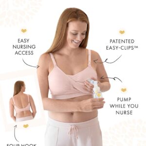 Kindred Bravely 2-Pack Hands Free Pumping Bra Bundle (Beige and Pink, Large)