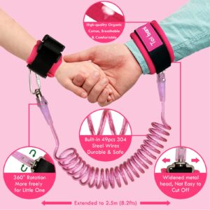 Toddler Leash for Girls, 4-in-1 Toddler Safety Harness Leash, Anti Lost Wrist Link Safety Wrist for Toddlers, Child, Babies & Kids, Backpack Leash for Toddlers (Unicorn)