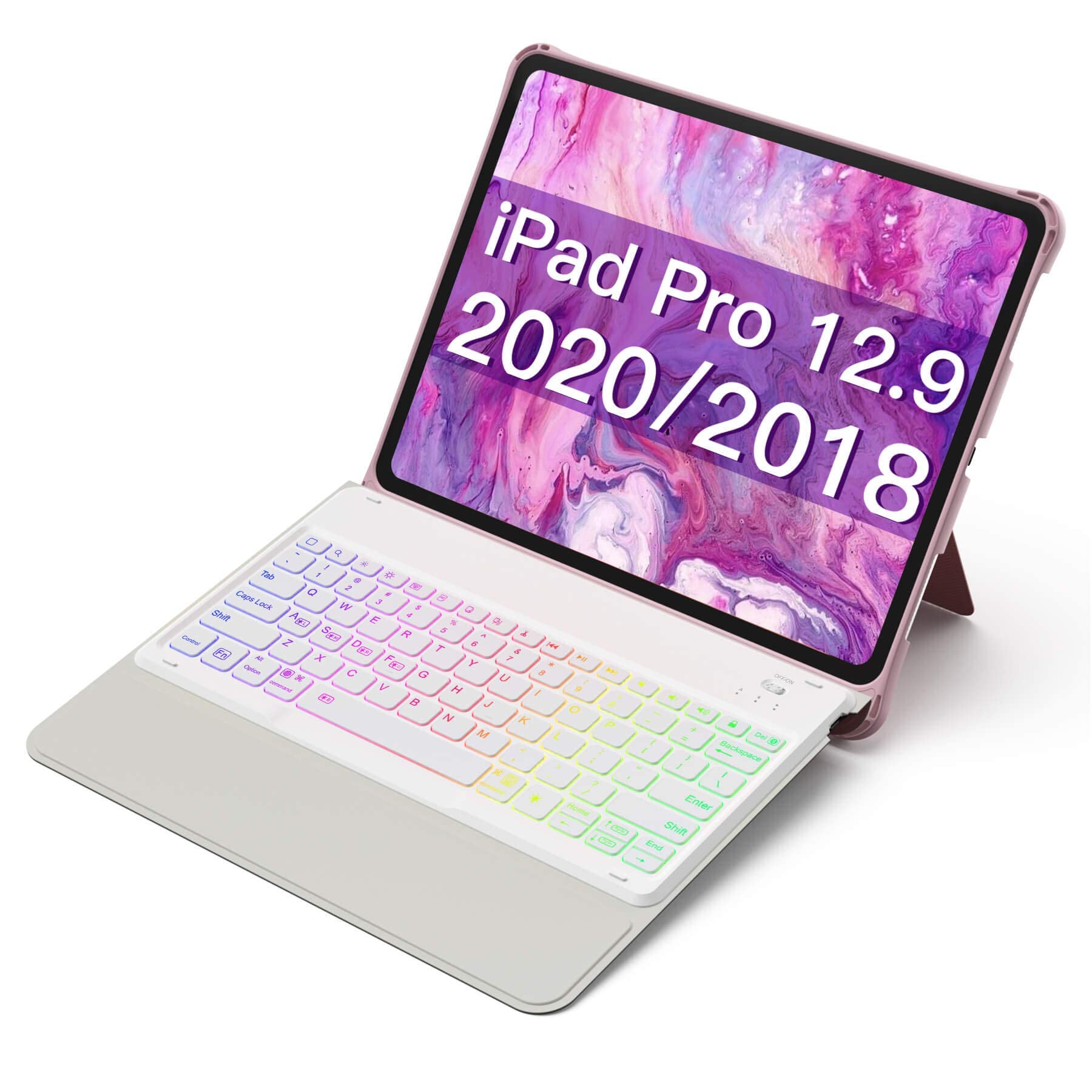 Inateck iPad Keyboard with USB 3.2 Gen 2 Speed, USB C to USB Hub,Bundle Product, KB02006 and HB2025