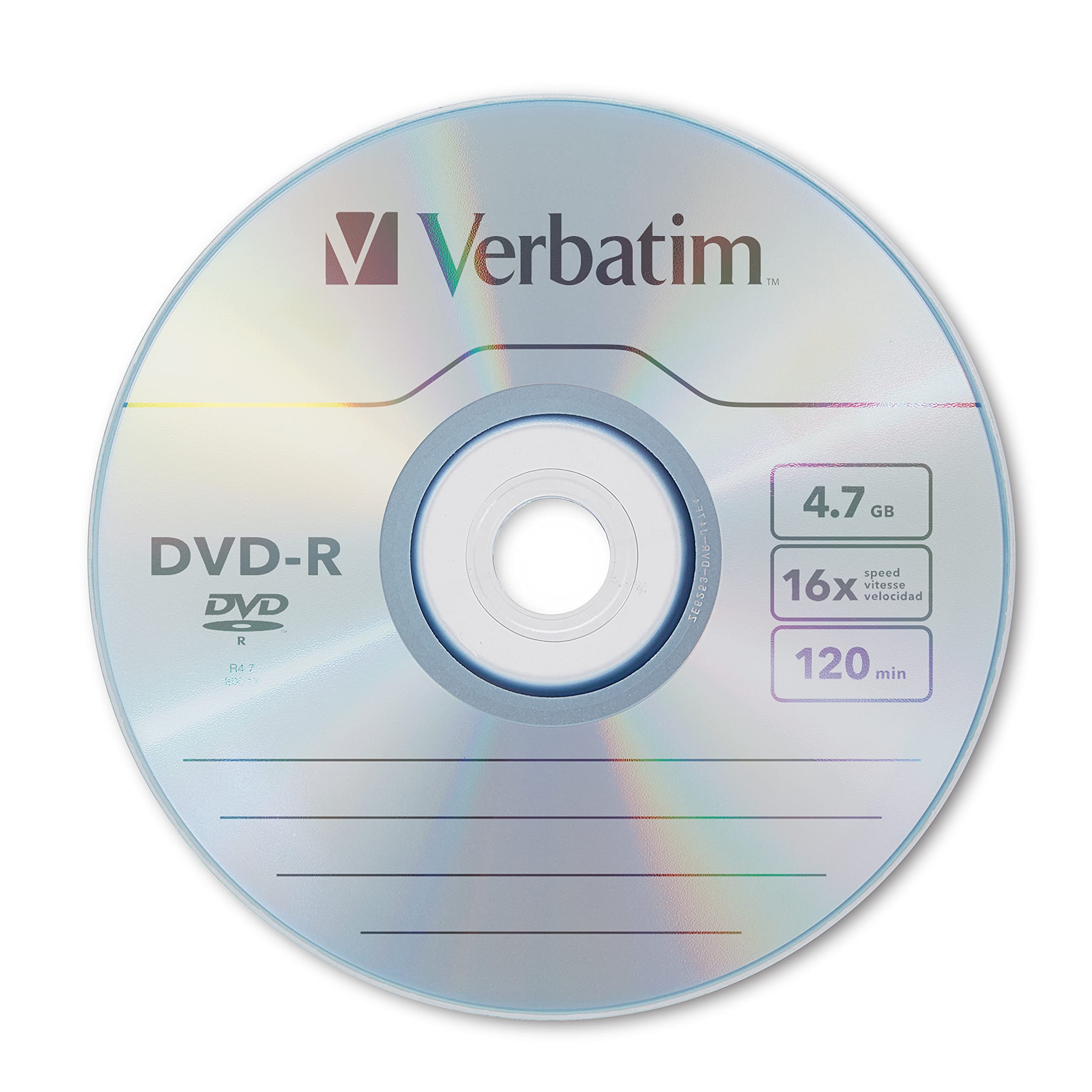 Verbatim DVD+R DL 8.5GB 8X with Branded Surface - 50pk Spindle & DVD-R Blank Discs AZO Dye 4.7GB 16X Recordable Disc - 100 Pack Spindle