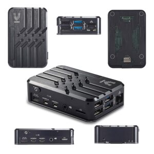 vilros raspberry pi 4 compatible deluxe passive cooling case