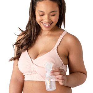 Kindred Bravely 2-Pack Hands Free Pumping Bra Bundle (Beige and Pink, X-Large-Busty)