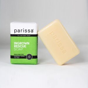 Parissa Natural & Moisturizing Body Soap, Perfect for Post-Hair Removal of Ingrown Hair and Razor Bumps