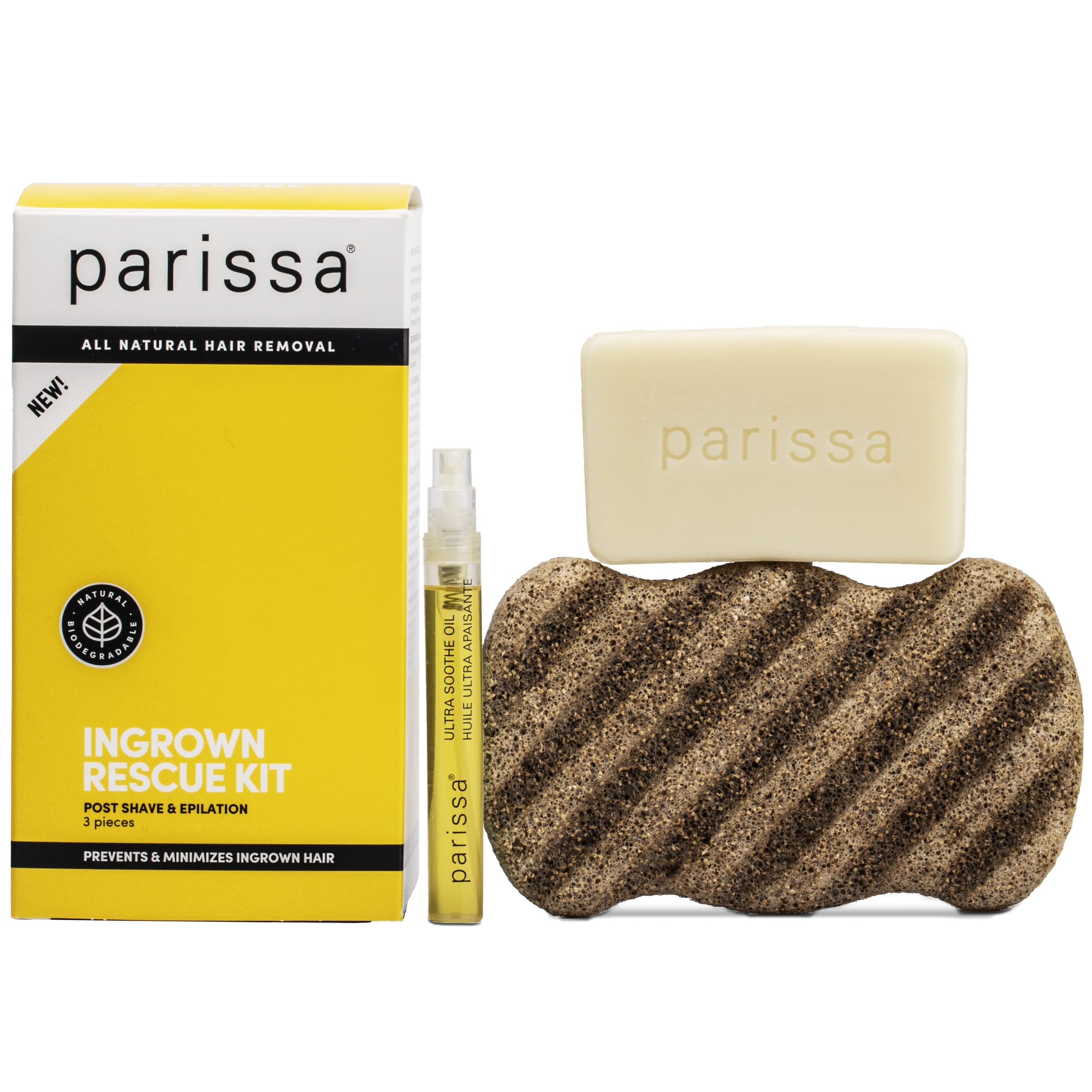 Parissa Natural & Moisturizing Body Soap, Perfect for Post-Hair Removal of Ingrown Hair and Razor Bumps