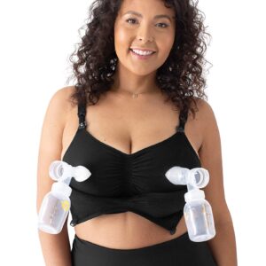 Kindred Bravely 2-Pack Hands Free Pumping Bra Bundle (Pink and Black, X-Large-Busty)