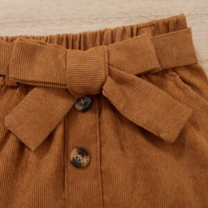 Kaipiclos Toddler Baby Girl Skirt Outfit Solid Color Long Sleeve Turtleneck Knit Sweater + Mini Skirt Fall Winter Clothes