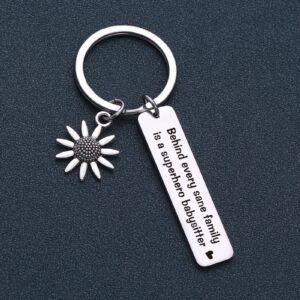 NOTHERS RSZOTW Babysitter Gift Nanny Jewelry Babysitter Appreciation Keychain Daycare Provider Keychain Caretaker Gift Babysitter Jewelry Babysitter Thank You Gift Babysitter Keychain