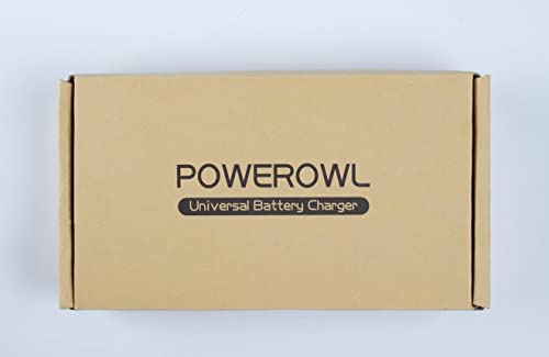 POWEROWL 4-Pack Rechargeable AA Batteries with Charger, 2800mAh High Capacity Low Self Discharger NiMH Double A Battery for Xbox Controller Battery Pack