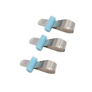 20 Pcs Dental Matrices Matrix Bands Stainless Steel Forming Sheet with Positioning Filling Tool Blue