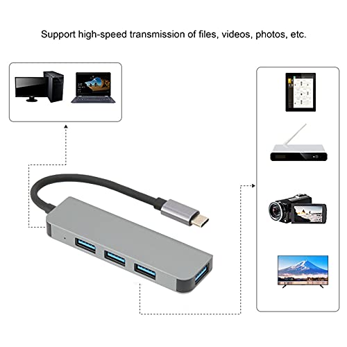 USB C Hub, Expansion Dock 4 in 1 Multi USB Ports Adapter Converter for Keyboard Mouse Card Reader Hard Drive Connection, MultiPort Adapter Dock