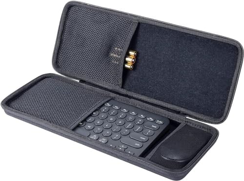 co2CREA Hard Case Compatible with Logitech Pebble 2 Combo K380 K380s Pebble Keys 2 + M350 Wireless Keyboard and Pebble Mouse Combo (Black)