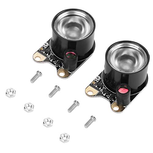 Crank arm Boots Protectors + 1 Pair Camera Module Sensor LED Fill Lights for Raspberry Pi 3/2/B+ Infrared 850IR Night Vision Support with