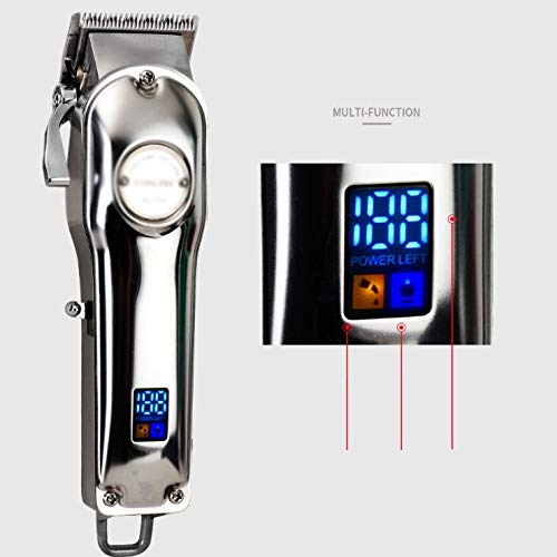 GPPZM Professional Hair Cutter Clippers All-Metal Rechargeable Hair Trimmer for Barber Men Electric Beard Shaver Hair Cutting Machine