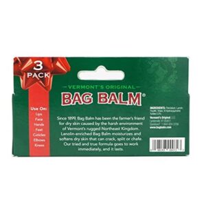 Bag Balm Skin Moisturizer Mini Tin Gift Box (Set of 3)