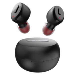 bluetooth 5.1 wireless earbuds,digitnow deep bass sound 50h playtime ipx8 waterproof earphones with wireless charging case microphone in-ear stereo headphones noise cancelling for sports (dt28)