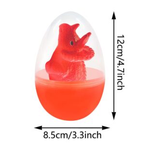 6 Pack Light-Up Bath Toys Easter Eggs with Bathtub Dinosaur Toys for Kis Girls Boys Easter Basket Stuffers Easter Party Favor Egg Fillers