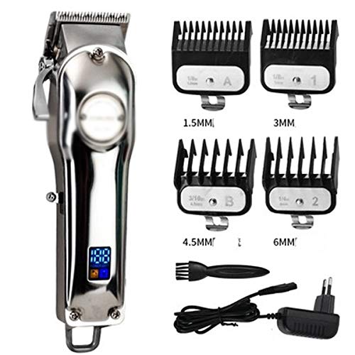 GPPZM Professional Hair Cutter Clippers All-Metal Rechargeable Hair Trimmer for Barber Men Electric Beard Shaver Hair Cutting Machine