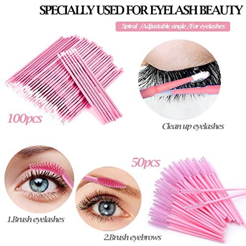 267 PCS Eyelash Extension Supplies Lash Extension Kit USB Air Conditioning Blower,Silicone Pad,Under Eye Gel Pads,Mini Makeup Mirror,Tapes,Tweezers,Glue Rings,Eyelash Brushes,Mini Applicator