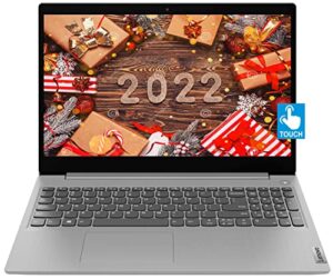 lenovo ideapad 3 15.6" hd touch screen laptop, intel dual-core i3-1115g4 up to 4.1ghz, 12gb ddr4 ram, 1tb pci-e ssd, webcam, wifi 5, hdmi, bluetooth, windows 11 home - grey + titac card