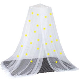 glow in dark bed canopy polyester mesh netting hanging bed dome canopy for home indoor outdoor garden decoration glow in dark bed canopy