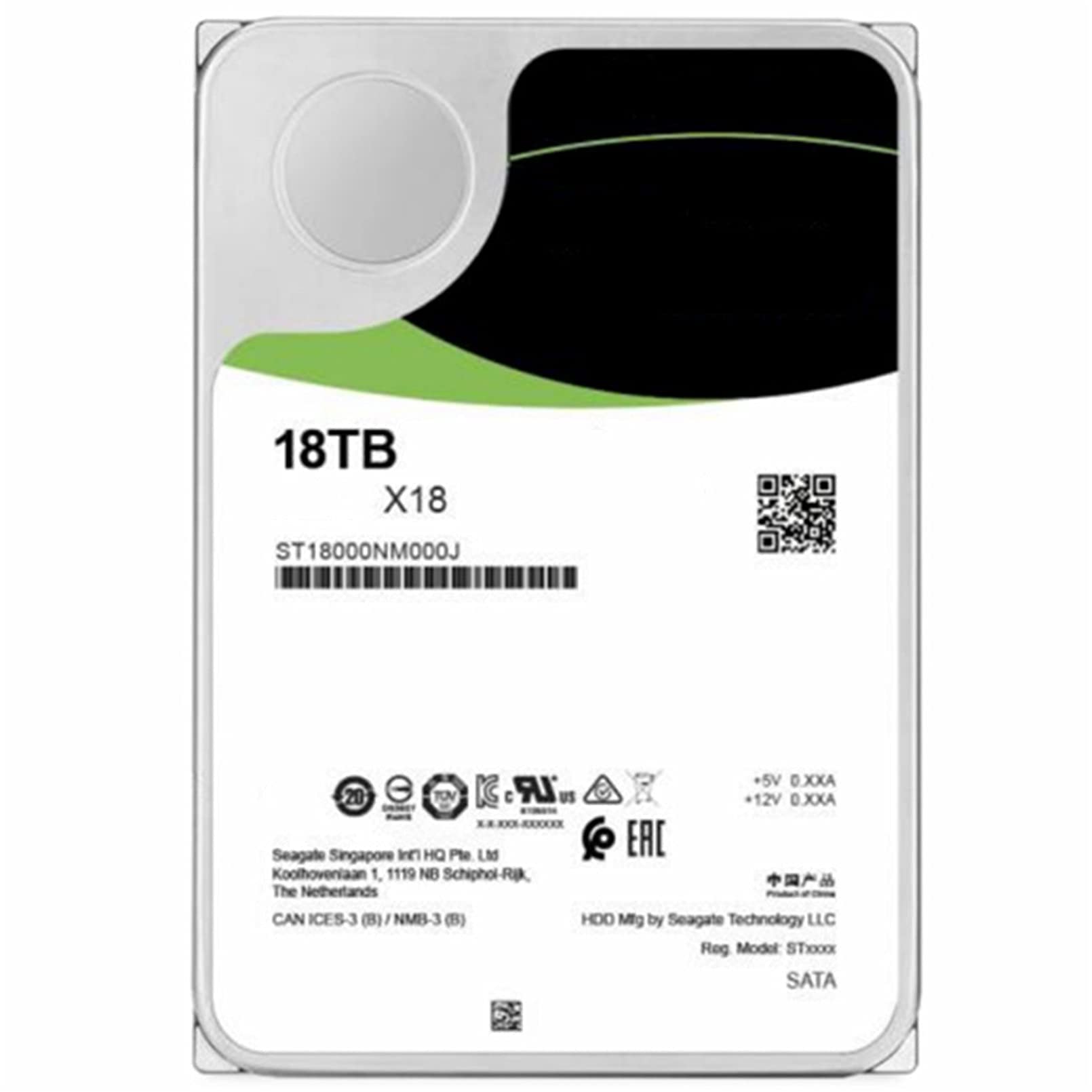 DBG 3.5inch 7E8 Enterprise Dry Drive 18TB SATA HDD 7200RPM 6GB/S Mechanical Hard Drive ST18000NM000J, 6 GB (Renewed)