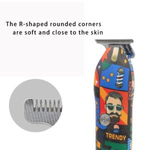 Graffiti Hair Clippers Electric Hair Clippers Oil Head Scissors Push White Electric Scissors Professional Carving Hair Clippers