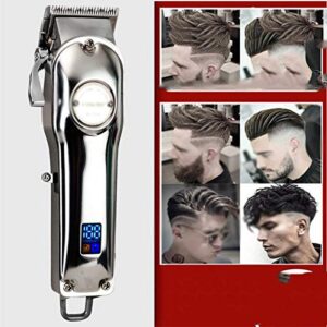 GPPZM Professional Hair Cutter Clippers All-Metal Rechargeable Hair Trimmer for Barber Men Electric Beard Shaver Hair Cutting Machine