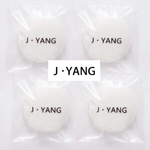 J·YANG Powder puff Soft Washable Large Round Velour Body Powder Puff,4PCS,SmallSiza,2.1Inch