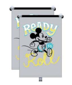 disney baby mickey mouse 2 piece sunshade for car window, ready to roll print