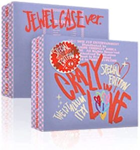 itzy crazy in love 1st album special edition jewel case version cd+32p photobook+1p lyric paper+2p photocard+1p concept film+tracking kpop sealed