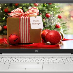 HP 15.6 Inch FHD 1080P Laptop, Intel Dual-Core i3-1115G4 up to 4.1GHz, 12GB DDR4 RAM, 256GB PCIe SSD, USB-C, HDMI, Wi-Fi, Ethernet, Fingerprint Reader, Webcam, Fast Charge, Win10 S + TiTac Card