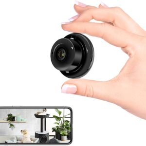 X W EI UNION Camera Hidden Home Security Spy Camera WiFi with Audio and Video Mini Spy Cam WiFi Nanny Cam Baby Monitor, Night Vision Live Feed 2.4G WiFi Remote View Video Playback